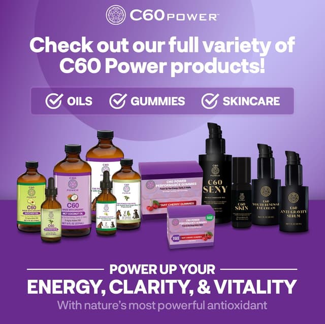C60 Power - C60 Gummies - Natural Wellness Support for Men & Women, 99. ...