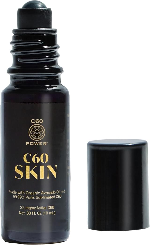 C60 Power - Skin Roll On - Roller for Face, Hands & Body, Made with Organic Avocado Oil & 99.99% ...