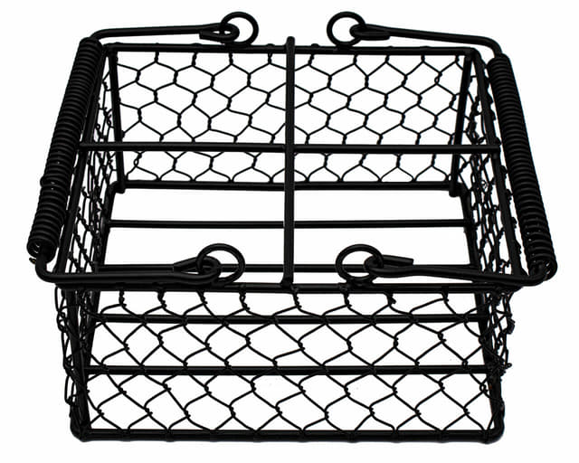 Chicken Wire Caddy for 4 Pint Mason Jars