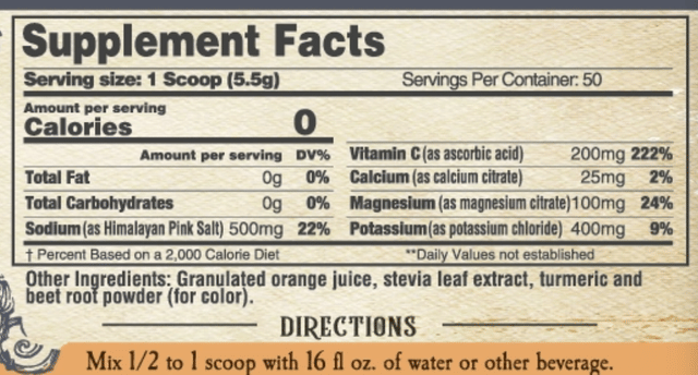 Clean Hydration - Orange - Electrolytes - Orange Electrolytes Powder ...