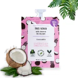 Moisturizing Coconut Face Scrub with Rice Exfoliant, Hydrating for Dry ...