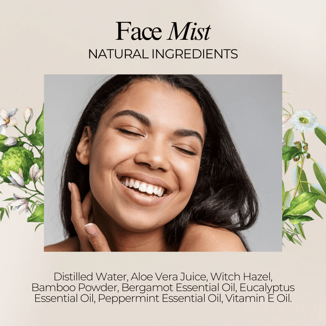 Face Mist – Bergamot & Eucalyptus Refreshing Toner Spray (60 ml)