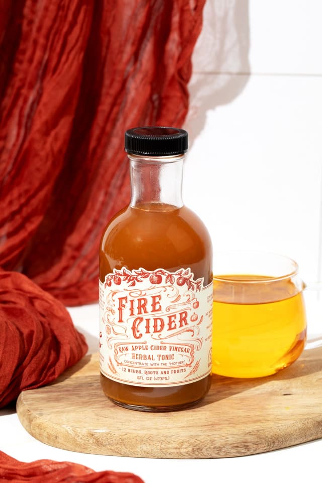 Fire Cider - Raw Apple Cider Vinegar Infused with Garlic, Ginger ...