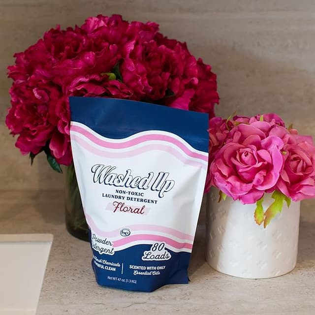 Floral Laundry Powder - Non-Toxic Powdered Laundry Detergent with Light ...