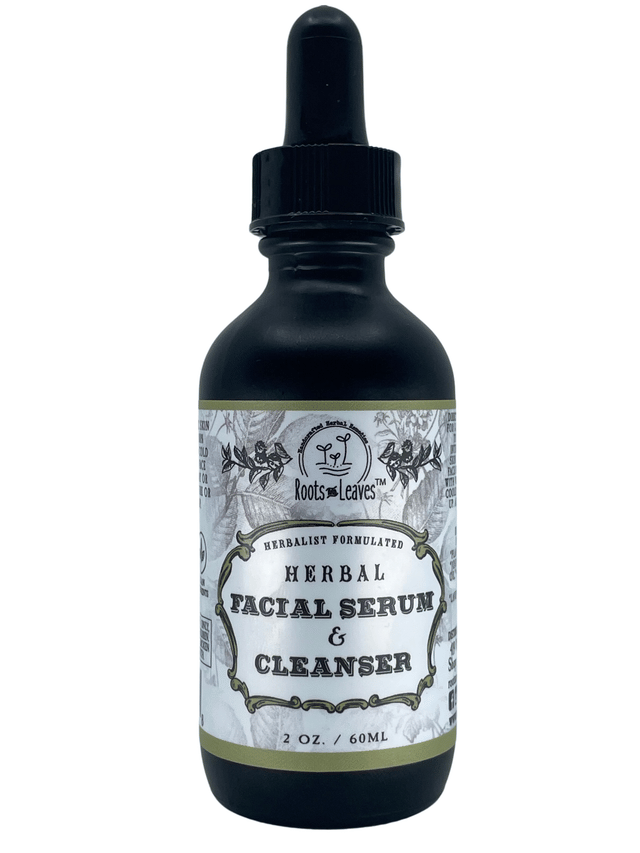 Herbal Facial Serum & Cleanser - Vegan Organic Night Treatment – Double ...