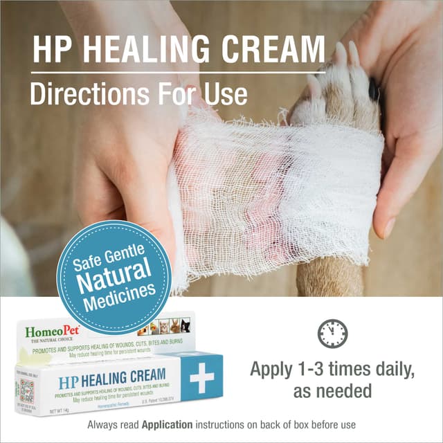 HP HEALING CREAM - Natural Support for Wound Healing in Pets - 14 g Cream