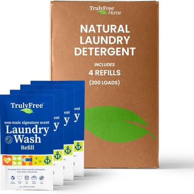 Truly Free Laundry Detergent for Sensitive Skin | Gentle & Safe for ...