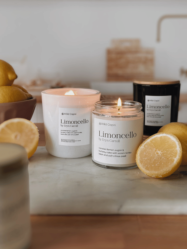 Limoncello Candle by Eryn Carroll - Bright Lemon Citrus Vanilla Scent ...