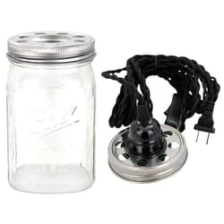 Mason Jar Pendant Light Kit with Dimmer Switch - with Wide Mouth Quart ...