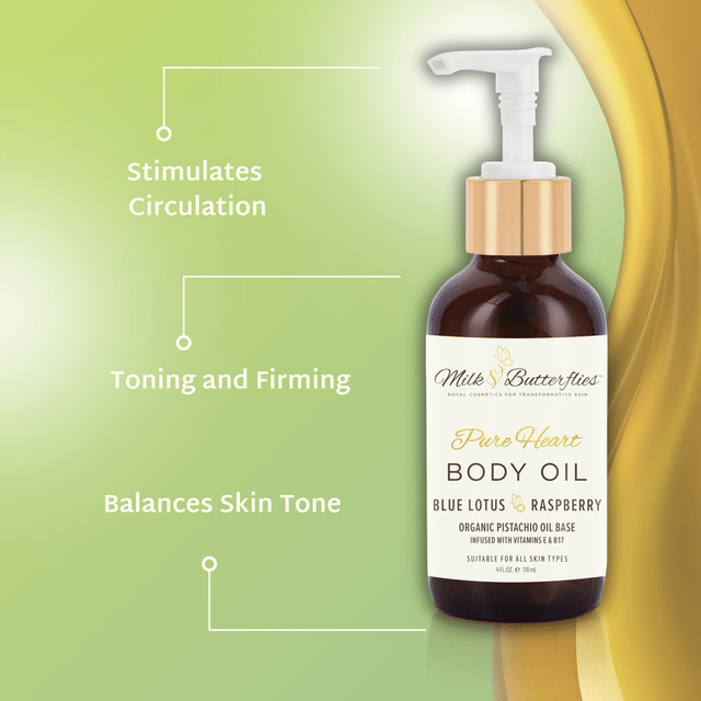 Milk and Butterflies - Body Oil - Pure Heart - Vegan Organic Body Oil ...
