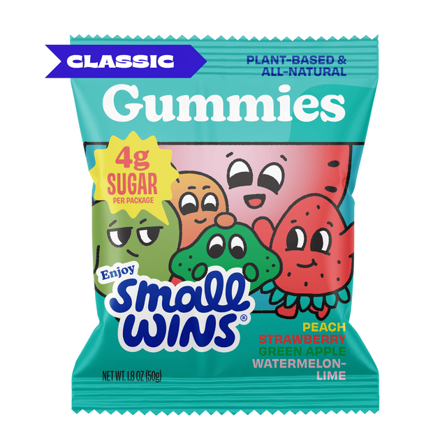 Mixed Classic Gummies - Vegan Plant-Based, Only ~5 g Sugar, Single-Bag ...