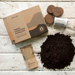 Organic Compressed Potting Soil (expands to 5 gallons) - Non-GMO - Open ...
