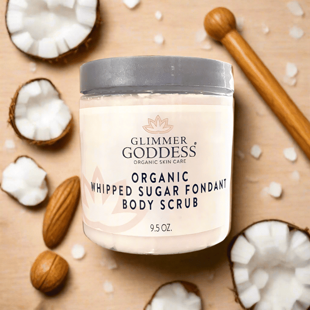 Organic Whipped Sugar Body Scrub 10 oz – Crepey Skin Treatment ...