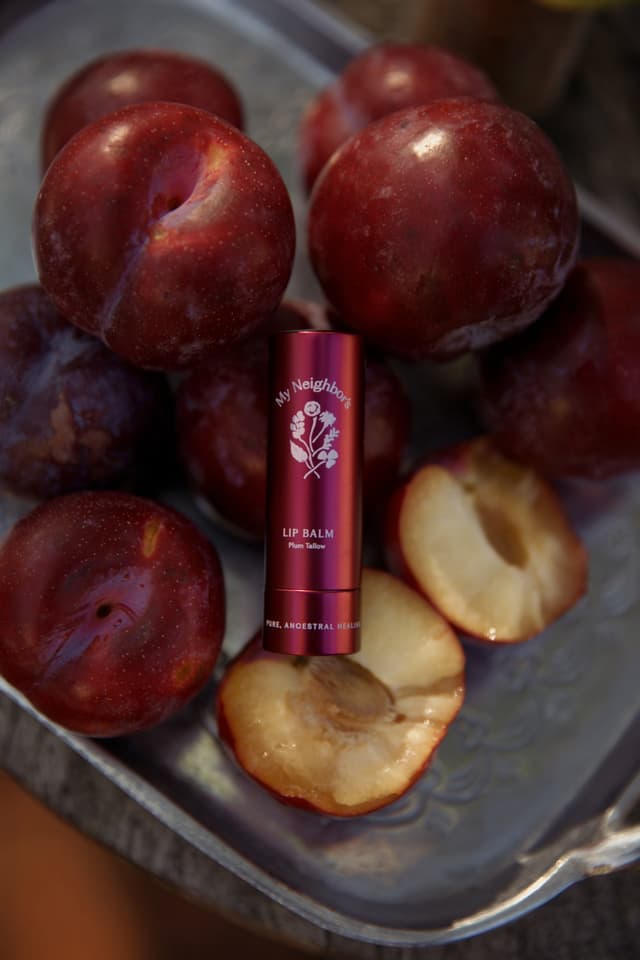 Plum Tallow Lip Balm - Nourishing Grass-Fed Tallow Lip Balm with Plum ...