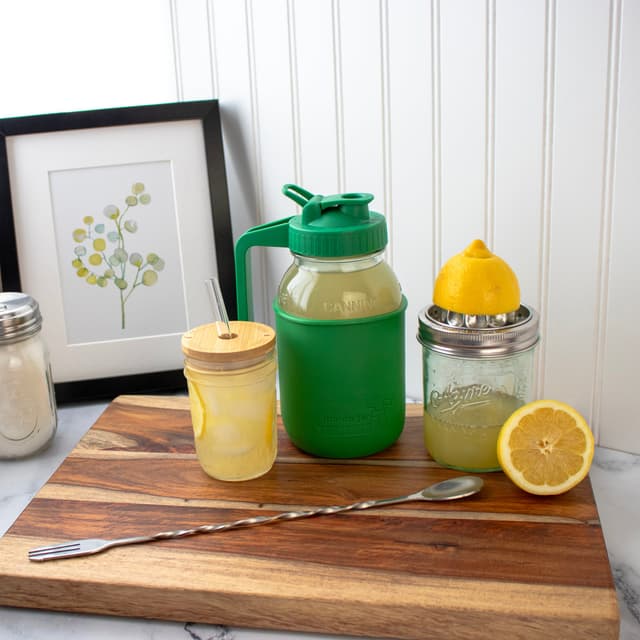 Pour & Store Pitcher Lid with Handle for Mason Jars - BPA-Free, Durable ...