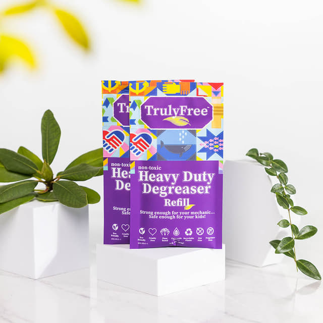 Truly Free Non-Toxic Heavy Duty Degreaser - 2 Refill + 1 Refill Bottle