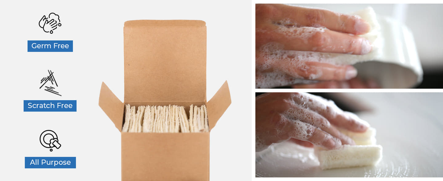 Scrub & Throw Loofah Scrub Sponge, Natural, Plastic-Free, Non-Scratch ...