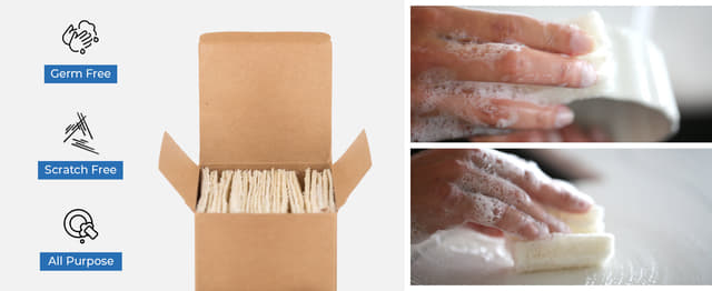 Scrub & Throw Loofah Scrub Sponge, Natural, Plastic-Free, Non-Scratch ...
