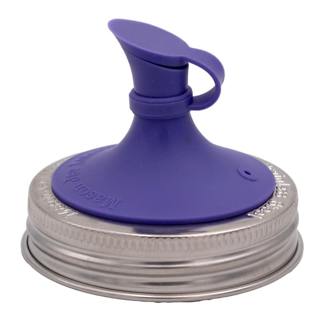 Silicone Oil Cruet Pour Lid for Mason Jars - Regular Mouth / Charcoal ...
