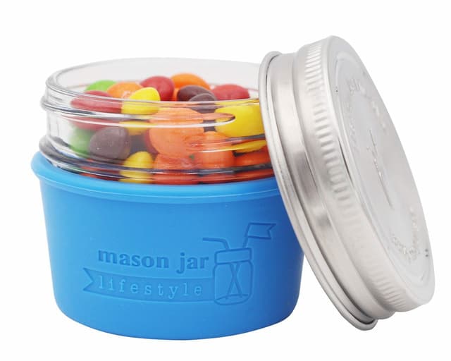 Mason Jars Silicone Sleeve for 4oz Mason Jars Protective Silicone Koozie