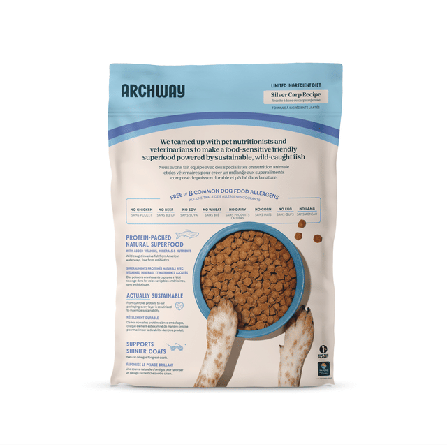Silver Carp Dog Food - Hypoallergenic Dry Dog Food with Sustainable ...