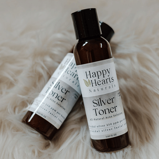 Happy Hearts Naturals - Silver Toner (Colloidal Silver Acne Solution ...
