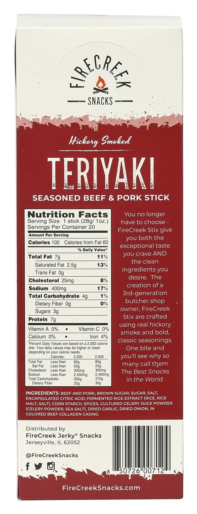 Teriyaki Meat Sticks - Hickory-Smoked Beef & Pork, Sweet-Savory ...