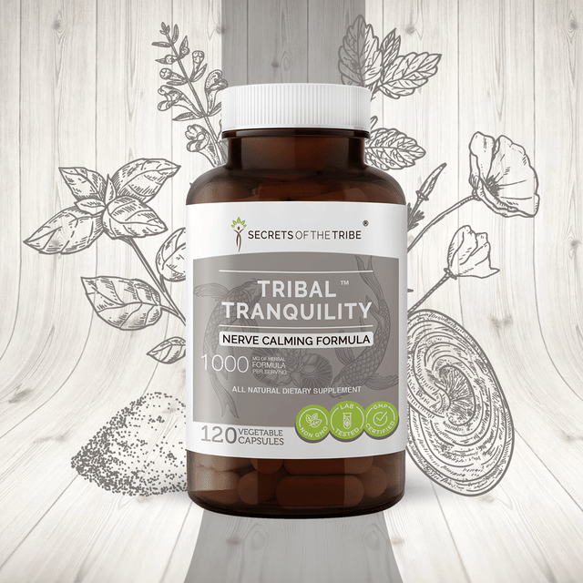 Tribal Tranquility Capsules - Nerve Calming Formula - 120 ct