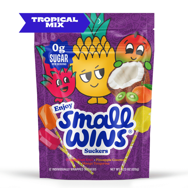 Tropical Mix Suckers - Plant-Based Lollipops (Dragonfruit Kiwi ...
