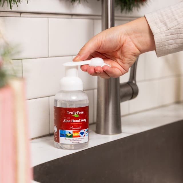 Truly Free - Non-Toxic Limited Edition Aloe Hand Soap - Peppermint - 1 ...