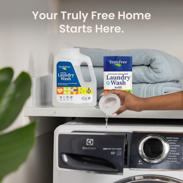 Truly Free Home Laundry Wash Detergent for Sensitive Skin, Gentle ...