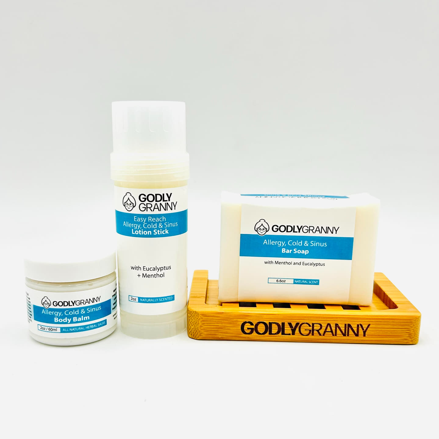 Godly Granny Allergy, Cold & Sinus Relief Bundle + FREE Soap Bar ...