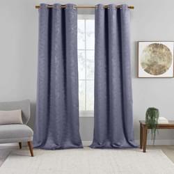 Virginia Blackout Weave Grommet Curtain Panels (Set of 2)