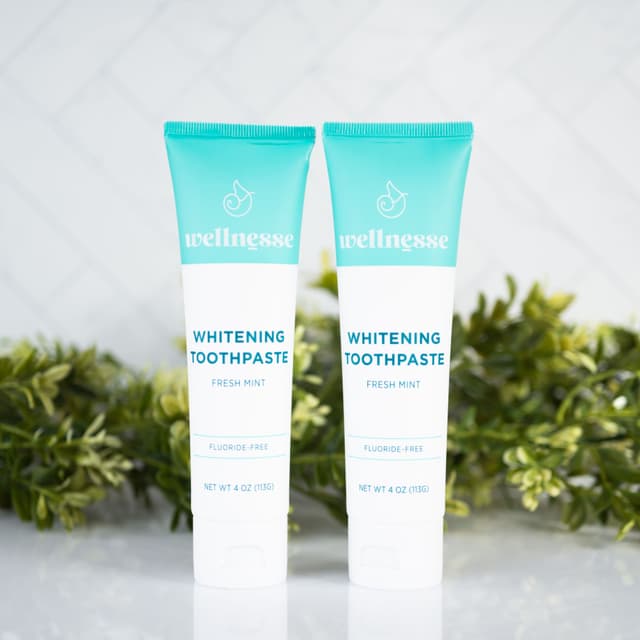 Wellnesse Whitening Toothpaste - Teeth Whitening Fluoride Free Natural ...
