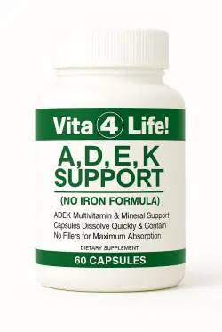 Bariatric Vitamins: ADEK Support (NO IRON)