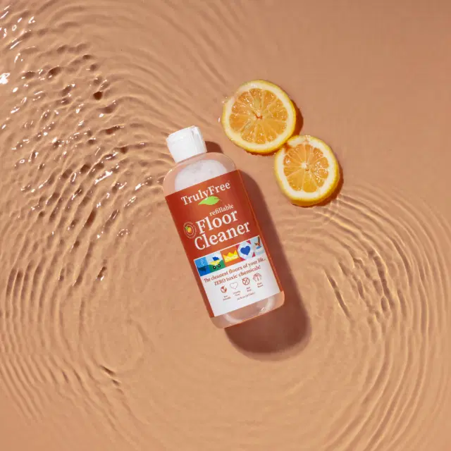 Truly Free Non-Toxic Floor Cleaner - Refillable Bottle + 2 Refills